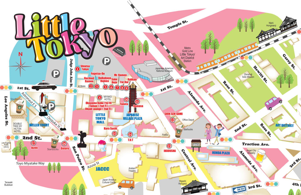 Little Tokyo MAP | Enjoy Kawaii culture! Local Power Japan project ...
